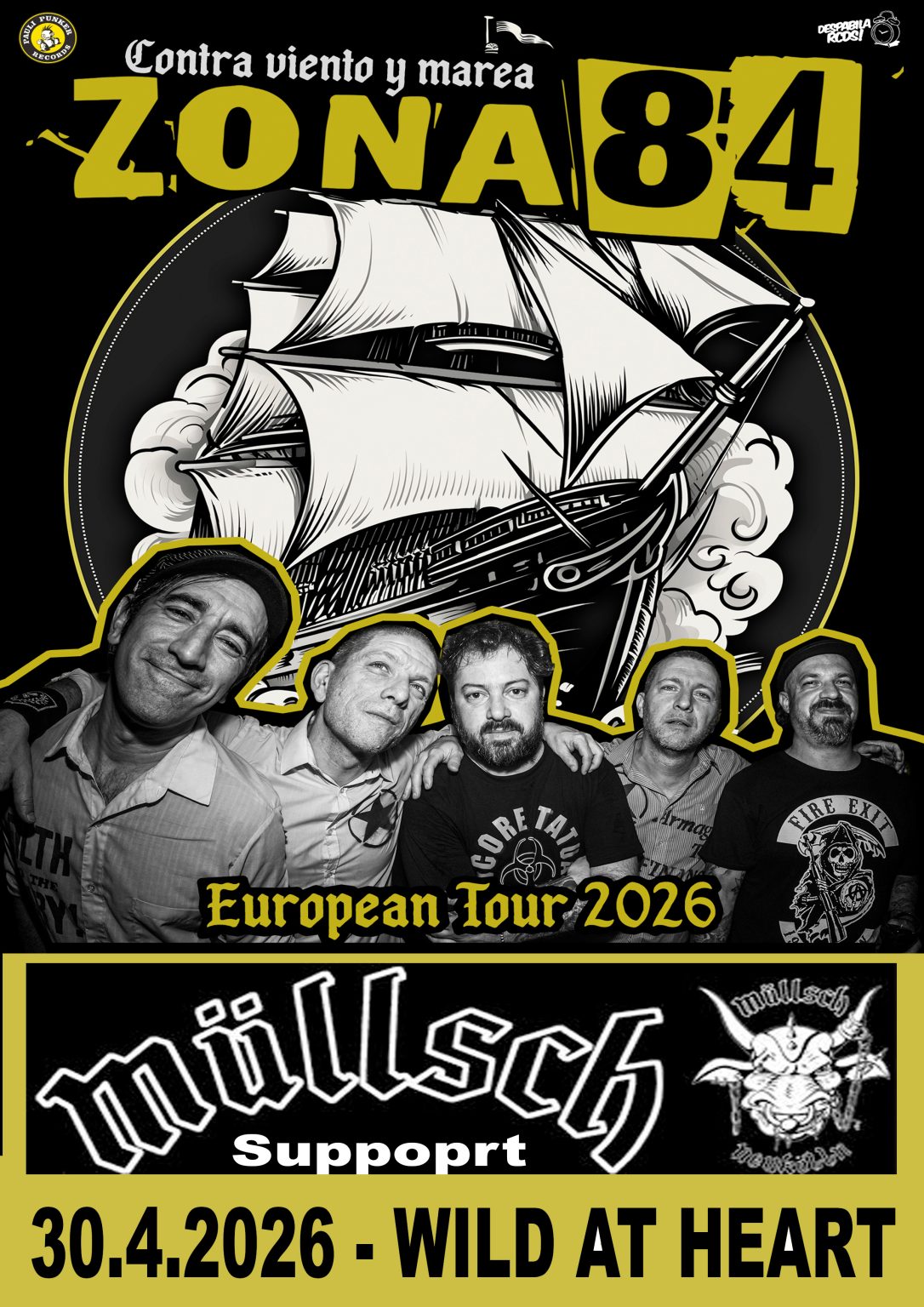 Do. 30. April 2026: Müllsch supported ZONA 84 im Wild At Heart – Muellsch